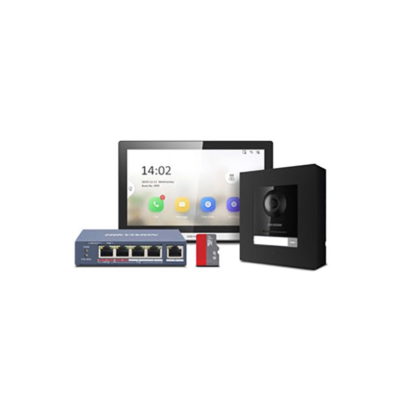KIS-602 Black - 2MP IP Modulaire intercom set zwart