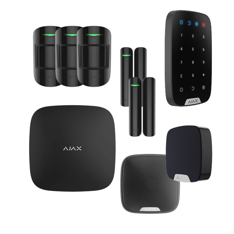 Ajax Systems Draadloze 9 delige set - complete alarminstallatie voor w
