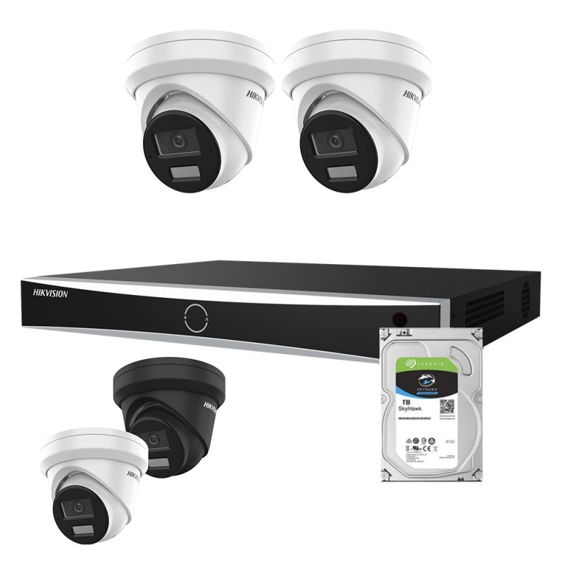 Hikvision 2x 4MP AcuSense IP-camera set + NVR | Pro-Alarm