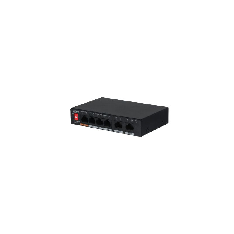 PFS3006-4ET - 4 poorts PoE Switch 60w vermogen